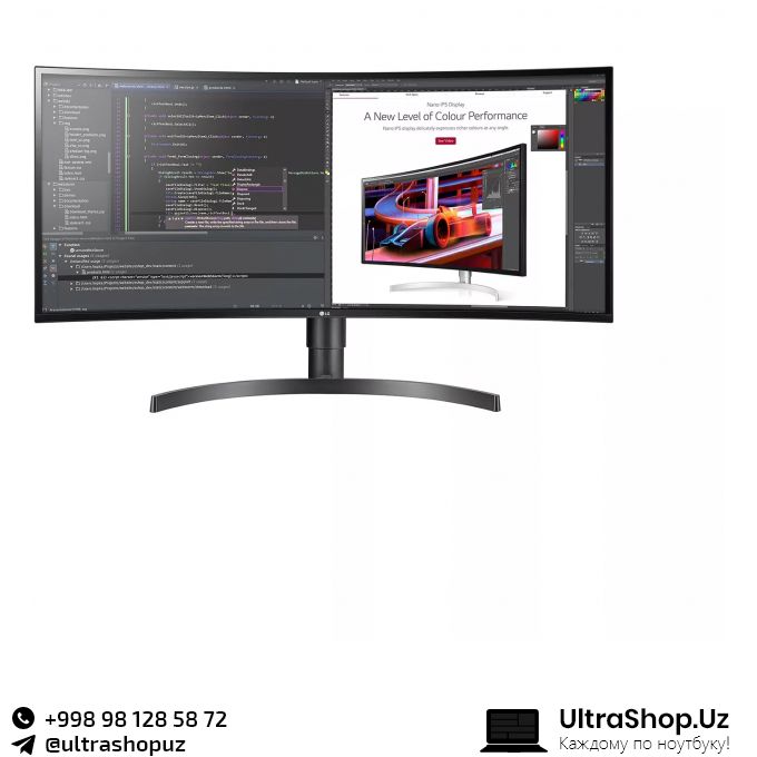 Монитор LG - 34" 34WL85С-B Curved Ultra Wide Monitor / 34" / WQHD (3440 ...